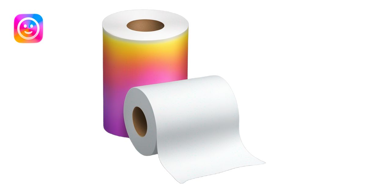 Lube bottle and Toilet paper roll emoji | AI Emoji Generator