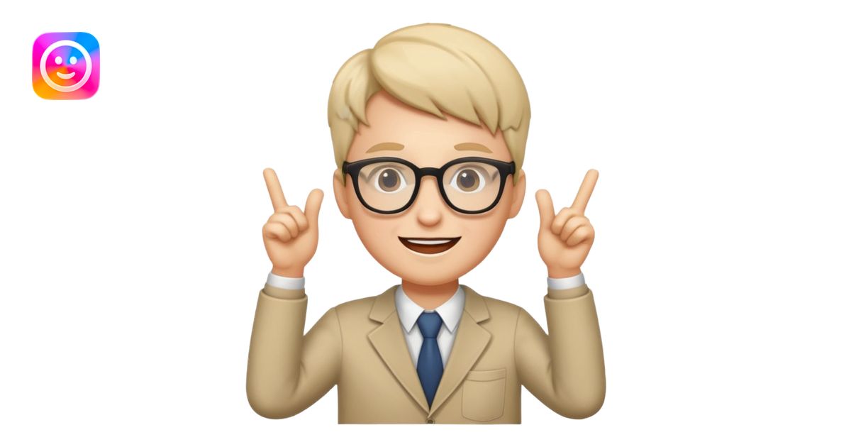 祝賀成功 by Cute招sir (with glasses) emoji | AI Emoji Generator