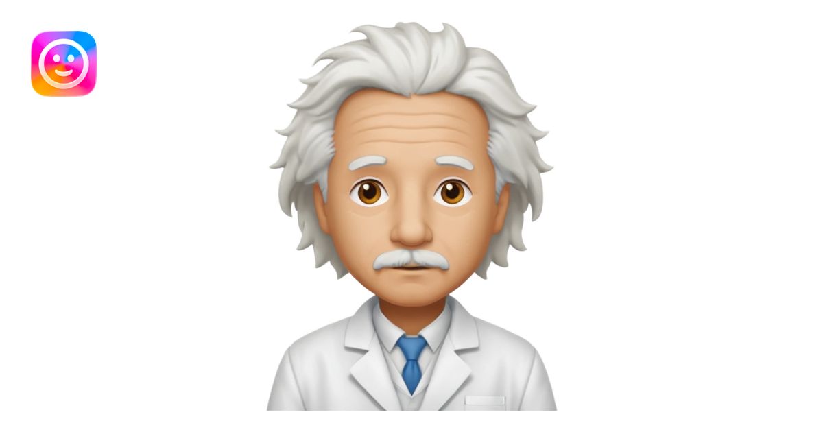 Einstein emoji | AI Emoji Generator