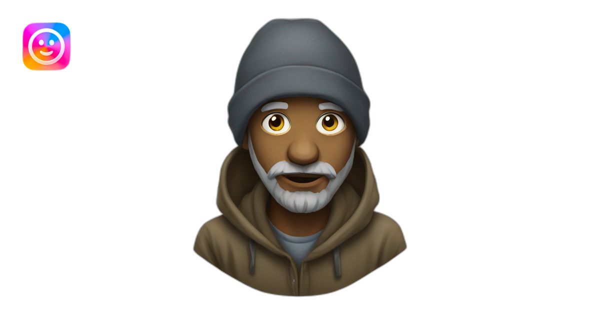 Homeless t-rew emoji | AI Emoji Generator