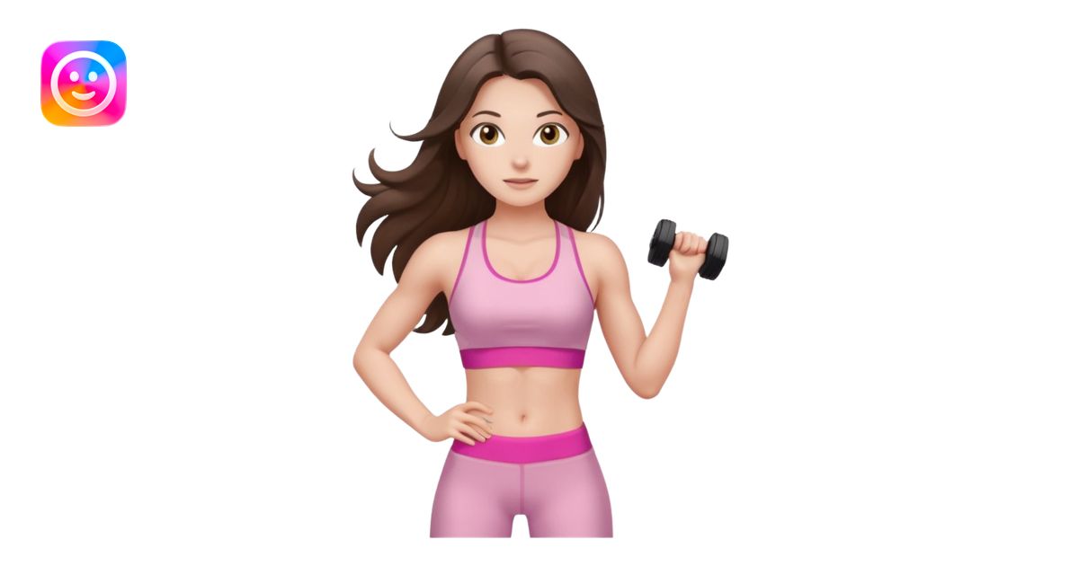 white brunette girl long hair with hazel eyes in light pink workout ...