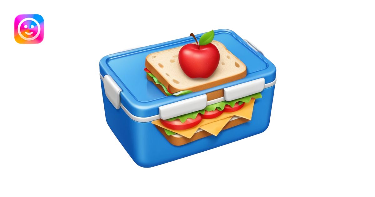 lunch box of kid emoji | AI Emoji Generator