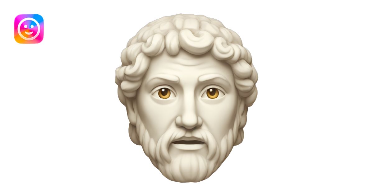 Ancient Greek, URL Icon, Off-white emoji | AI Emoji Generator