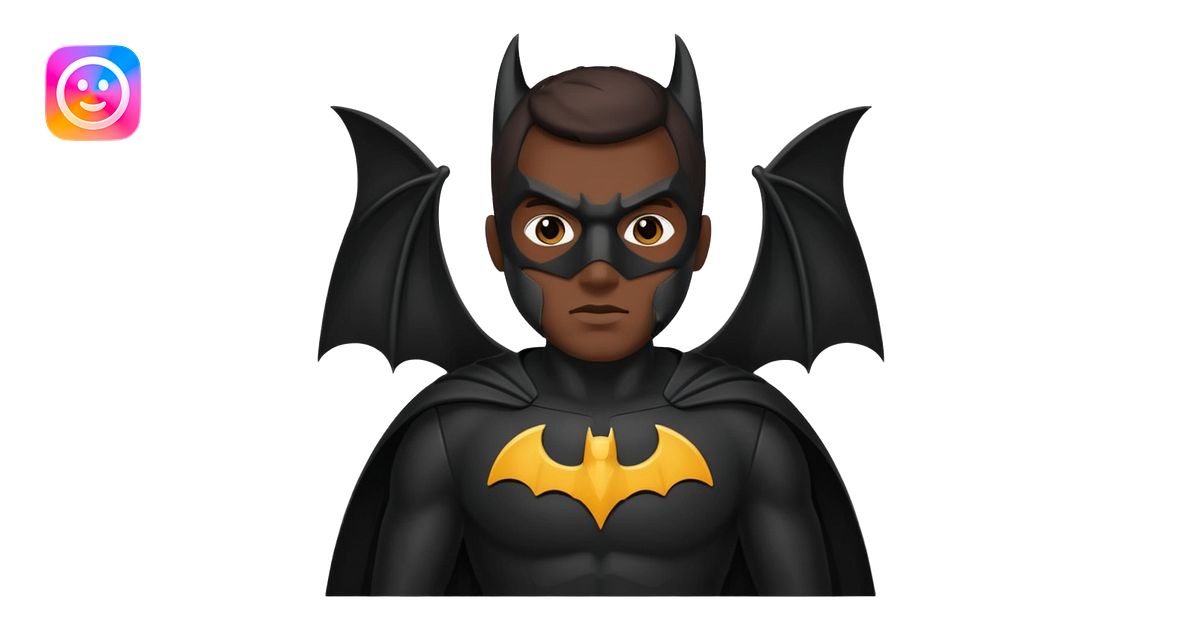 Bat man emoji | AI Emoji Generator