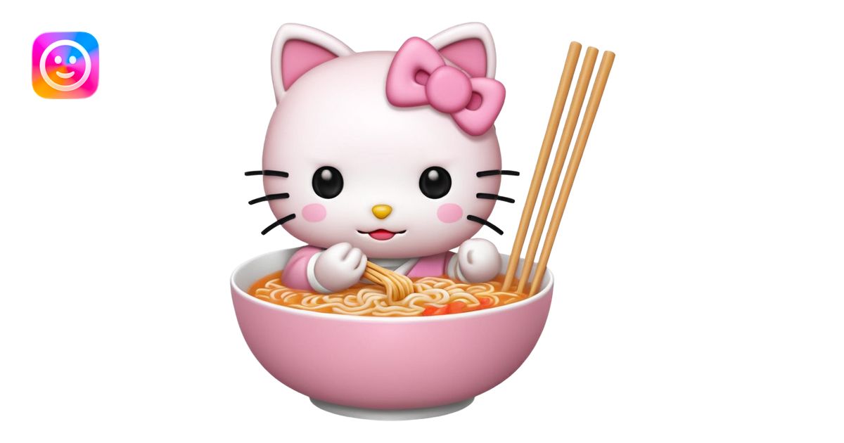 hello kitty hungry emoji | AI Emoji Generator