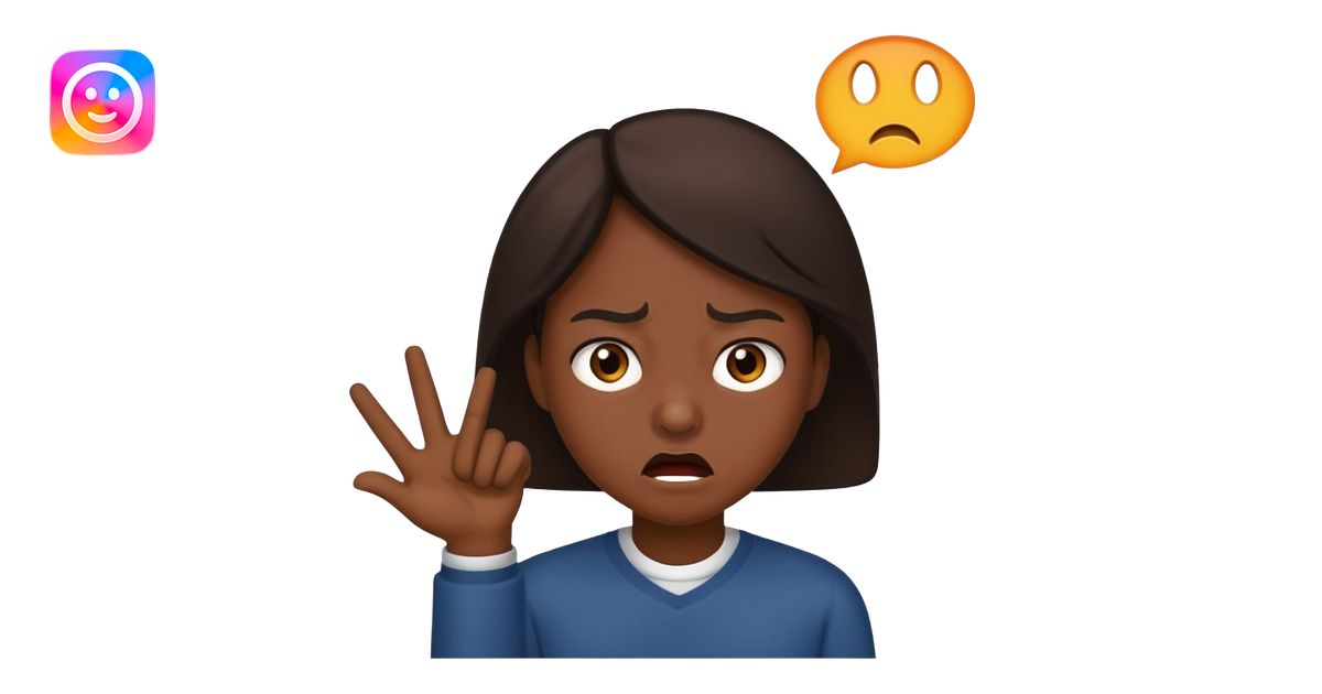 interrupting when someone is speaking emoji | AI Emoji Generator