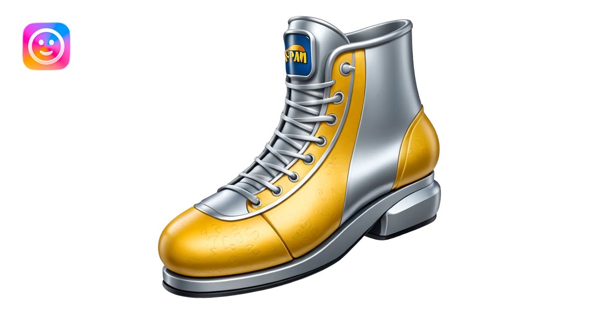 thierry mugler style spam can shoe sculpture emoji | AI Emoji Generator