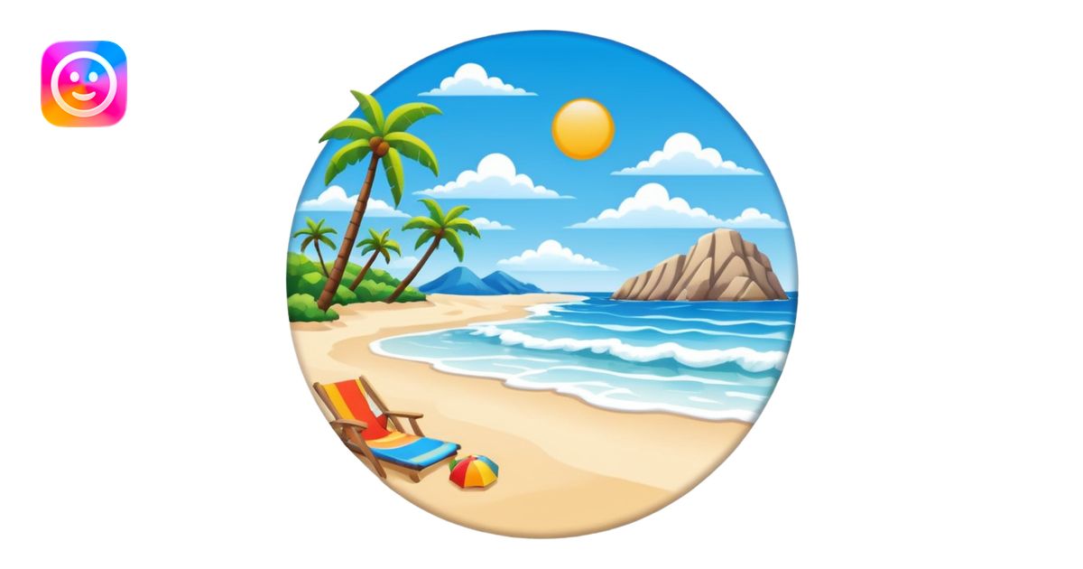 Stickers de playa emoji | AI Emoji Generator