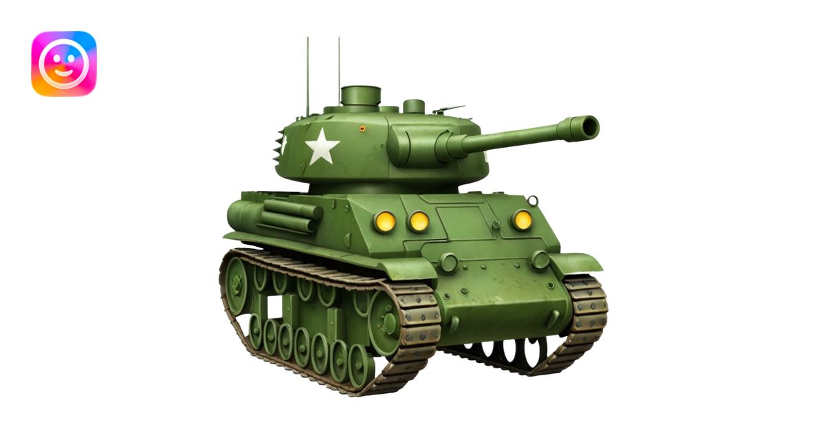 Military tank emoji | AI Emoji Generator