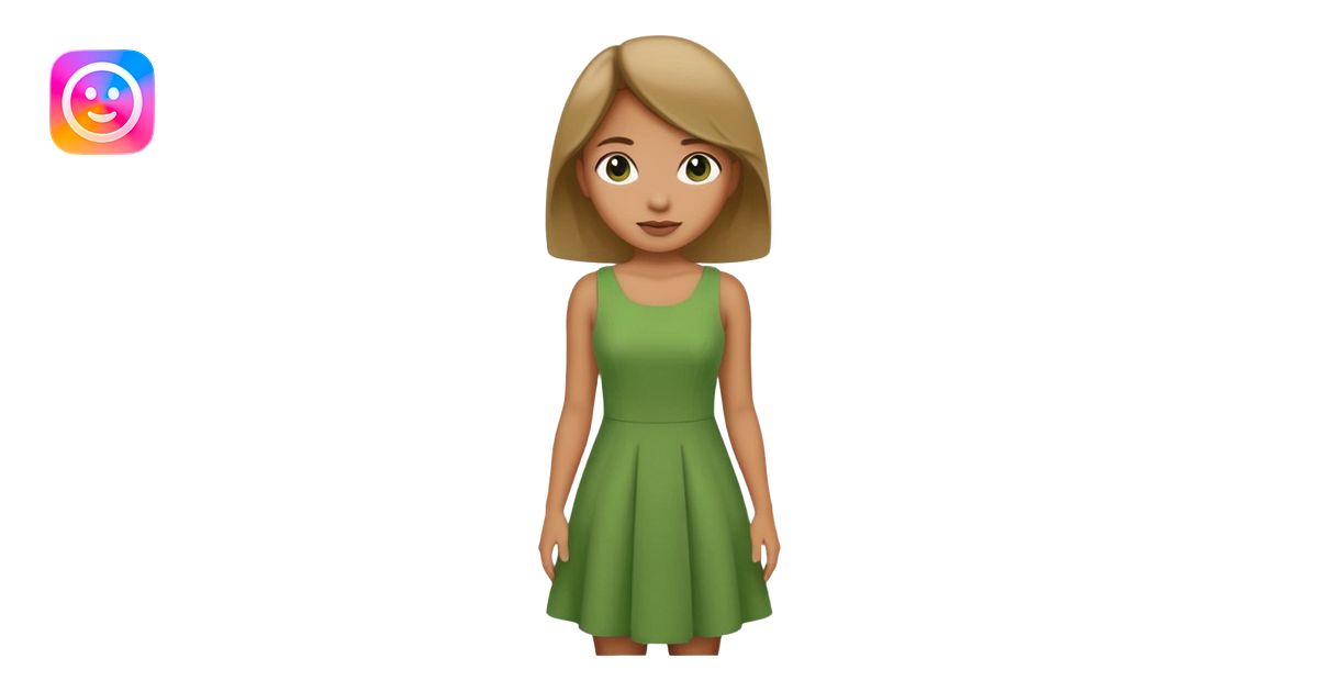 Bratz human girl green emoji | AI Emoji Generator