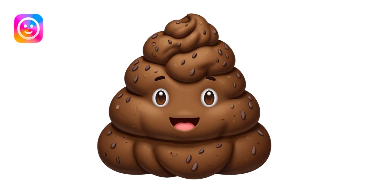 Poop eating poop emoji | AI Emoji Generator
