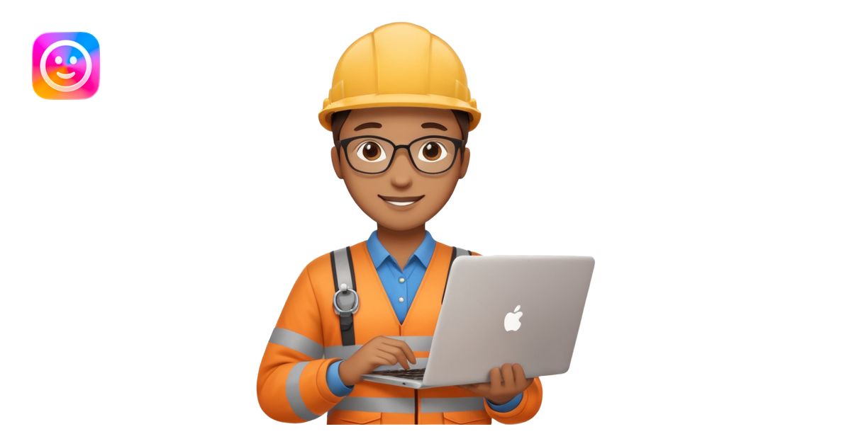 QA engineer with checklist and laptop confident pose emoji | AI Emoji ...