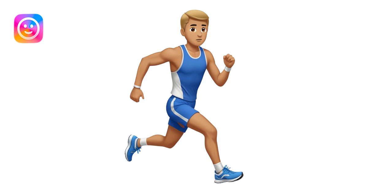 man doing run emoji | AI Emoji Generator