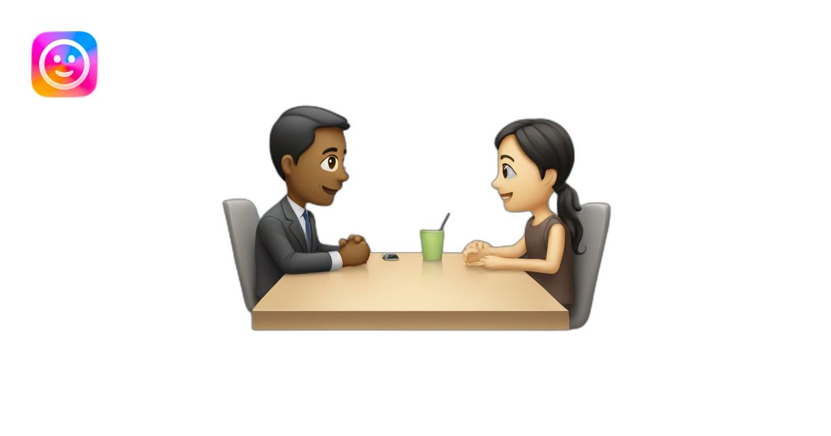 meeting of two people emoji | AI Emoji Generator