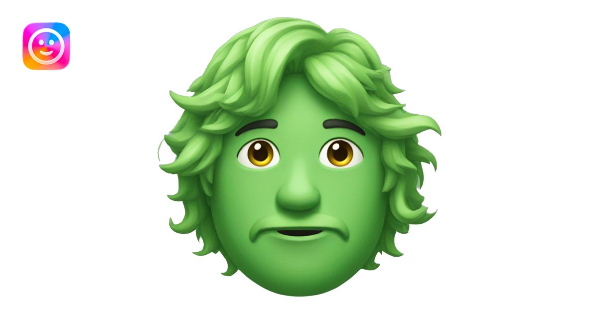 Nothing but green wind emoji | AI Emoji Generator