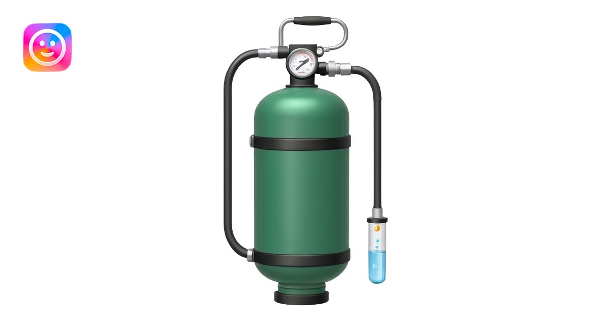medical oxygen small green tank emoji | AI Emoji Generator