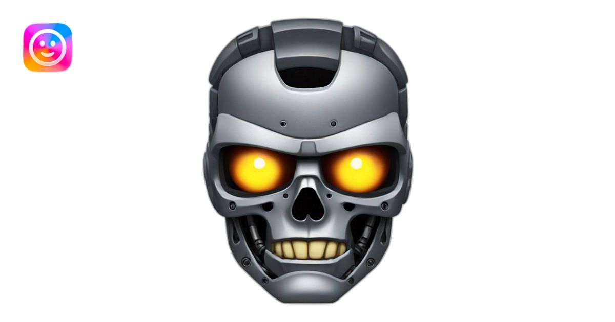 Terminator head emoji | AI Emoji Generator