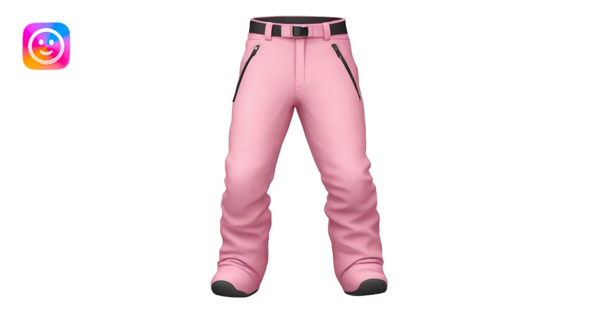 ski pants soft pink emoji | AI Emoji Generator