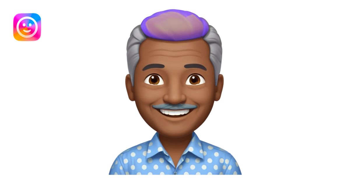 50 yr old indian man, dark skin, grey hair, big smile, white teeth ...