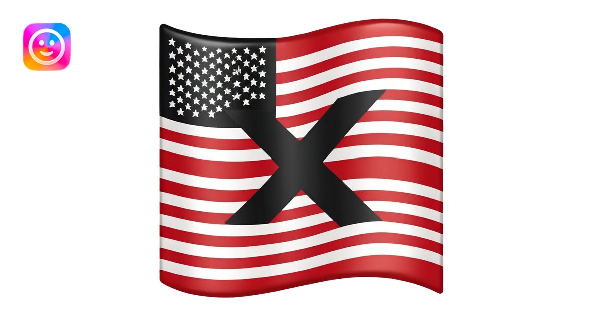 United States flag with a swastika symbol replacing the stars emoji ...