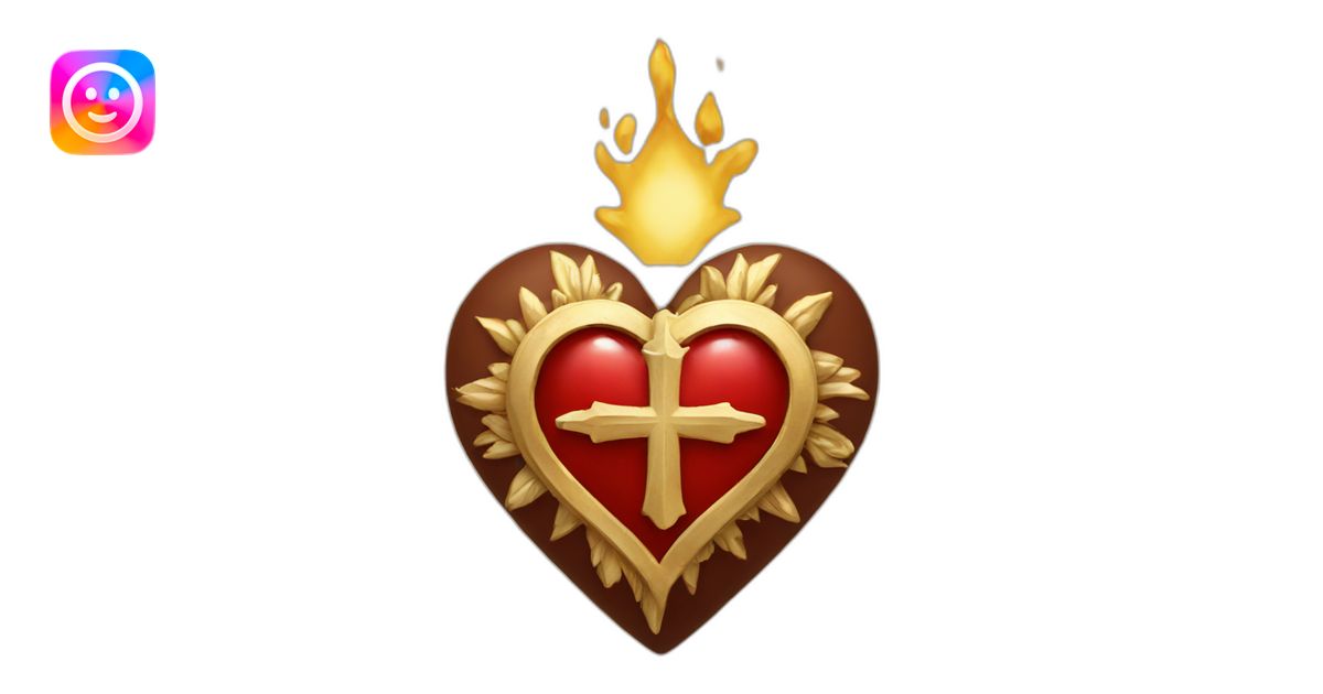 holy heart emoji | AI Emoji Generator
