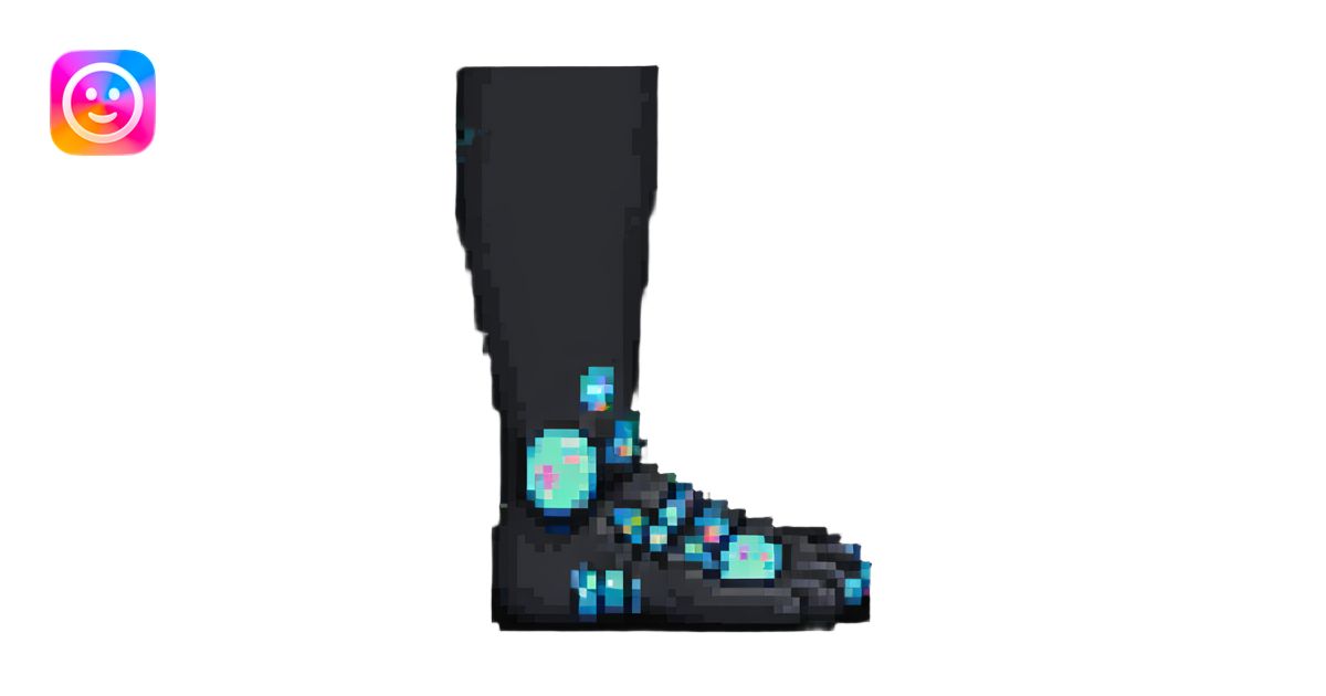 Pixel art leg and foot illustration | AI Emoji Generator