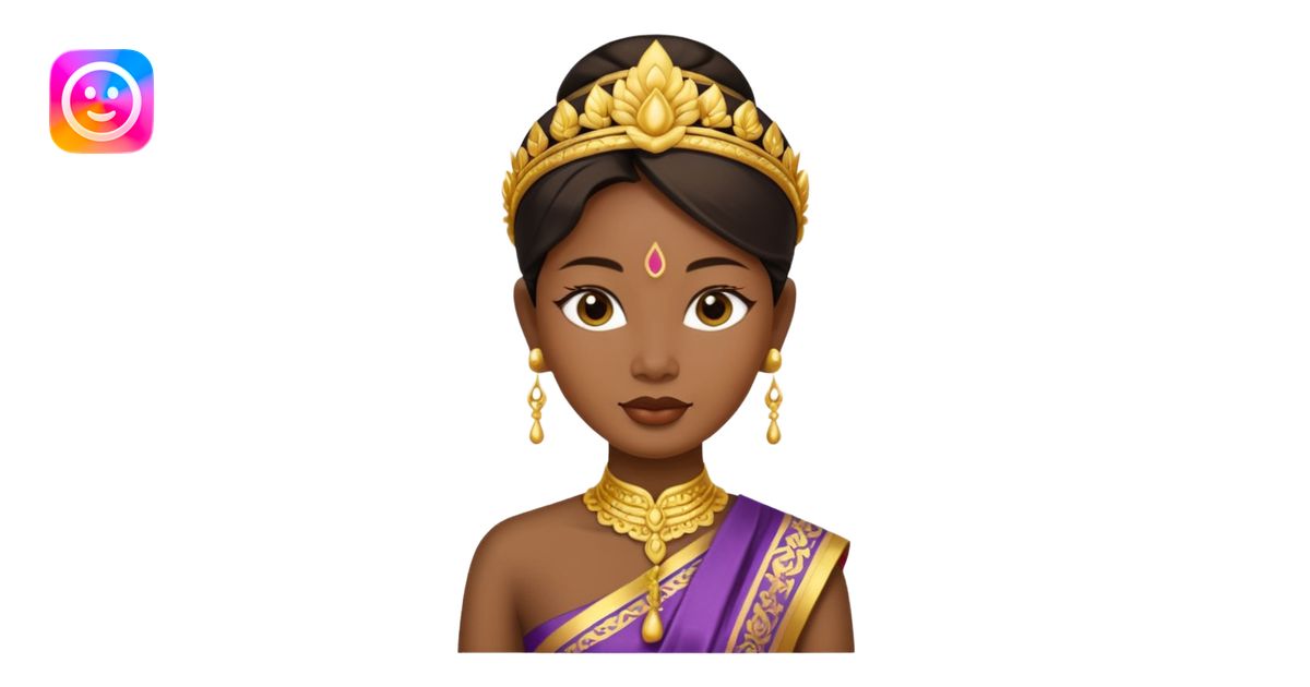 The emote is meant to depict a Thai woman in the classic attire of her ...