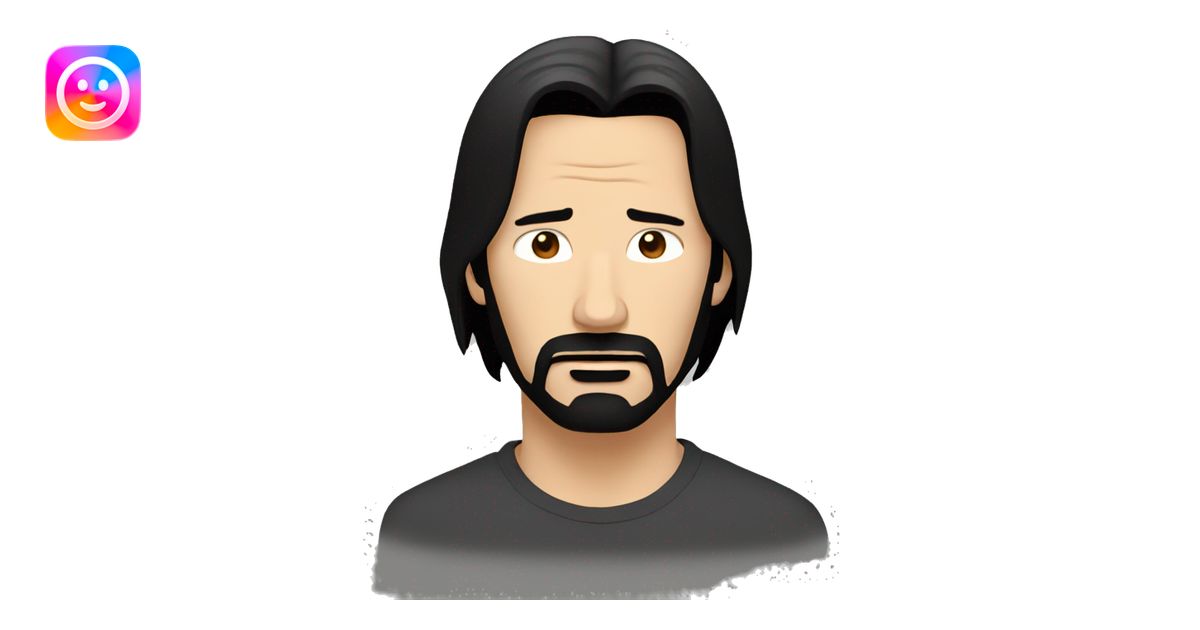 sad keanu emoji | AI Emoji Generator