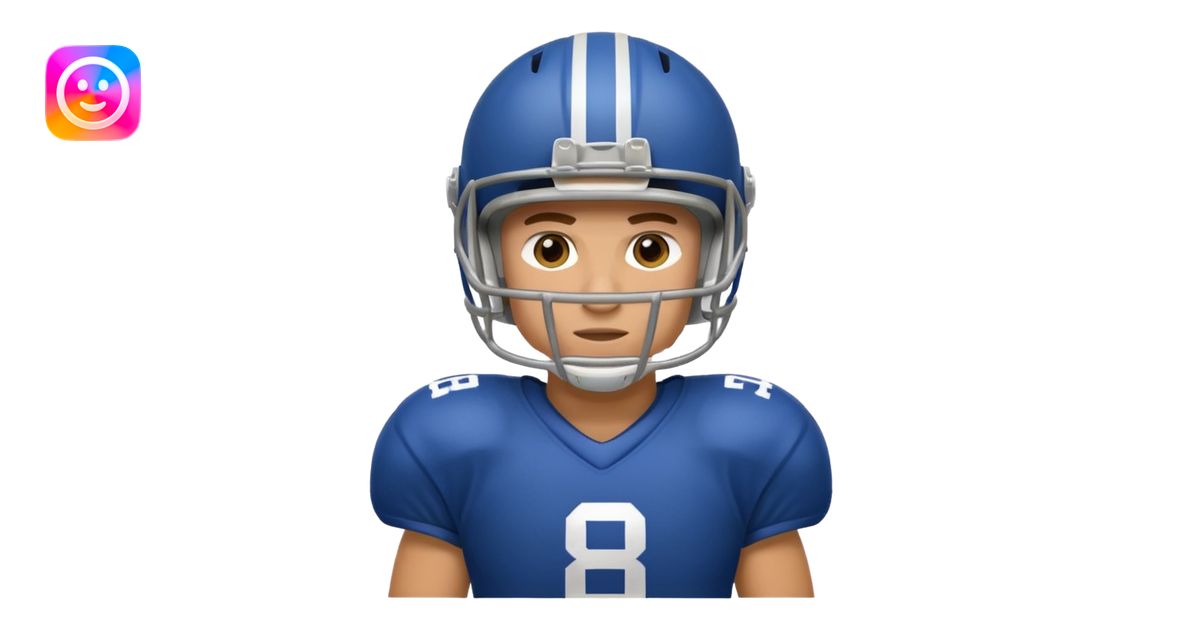 American Football Player emoji | AI Emoji Generator