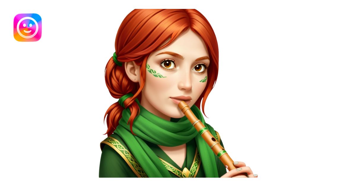Celtic Piper emoji | AI Emoji Generator