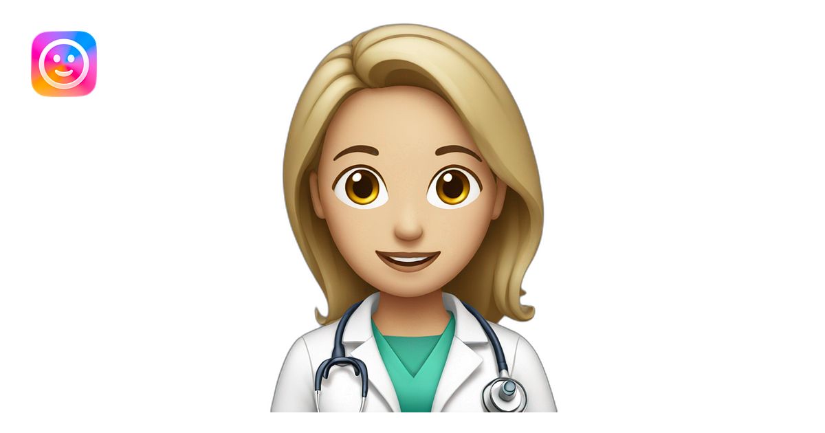 Female doctors with treat patients emoji | AI Emoji Generator