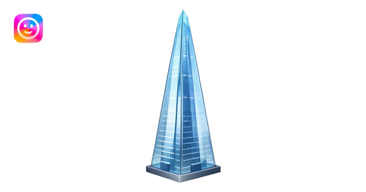 a glass tower, the shard emoji | AI Emoji Generator