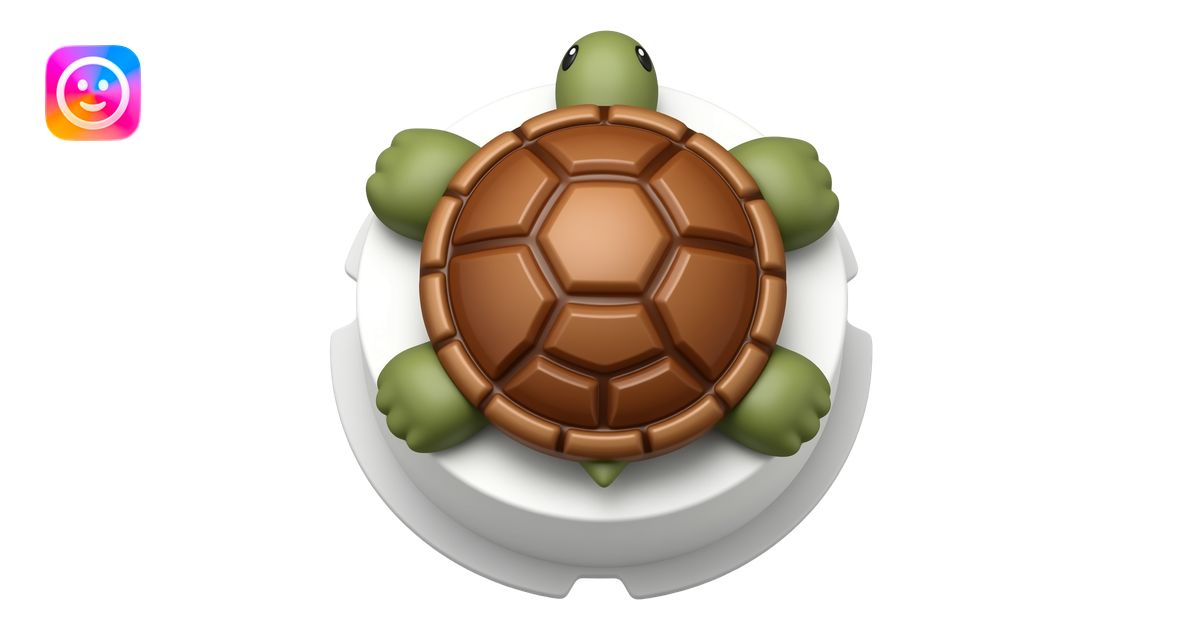 brown turtle cake emoji | AI Emoji Generator