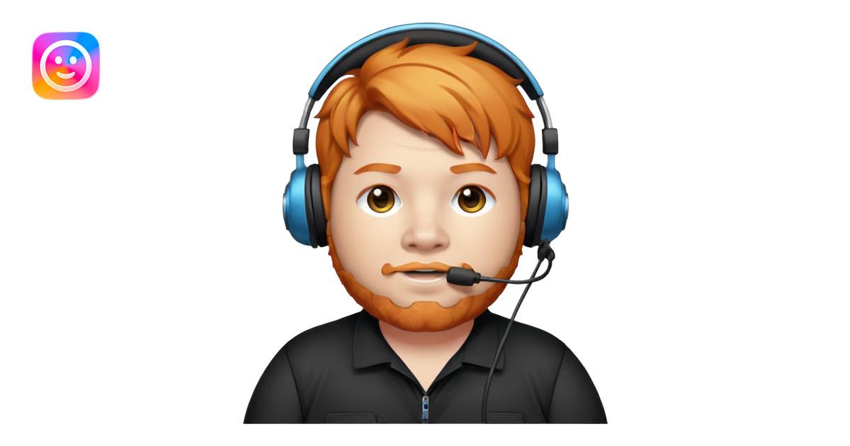 CaseOh, the fat ginger streamer emoji | AI Emoji Generator