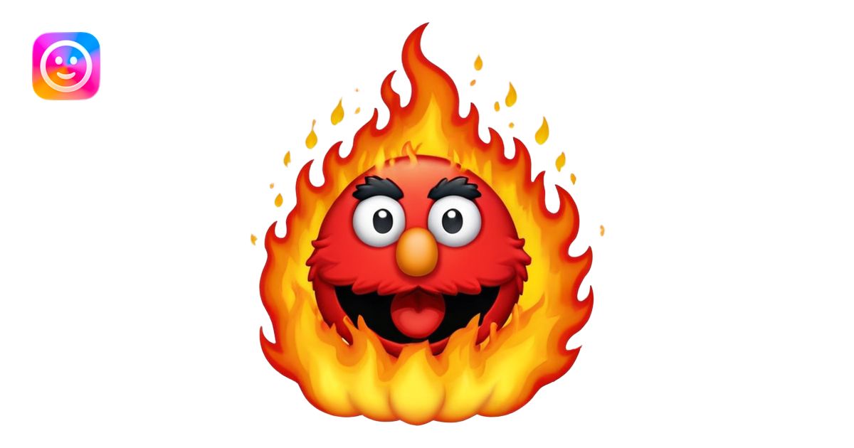 elmo fire emoji | AI Emoji Generator