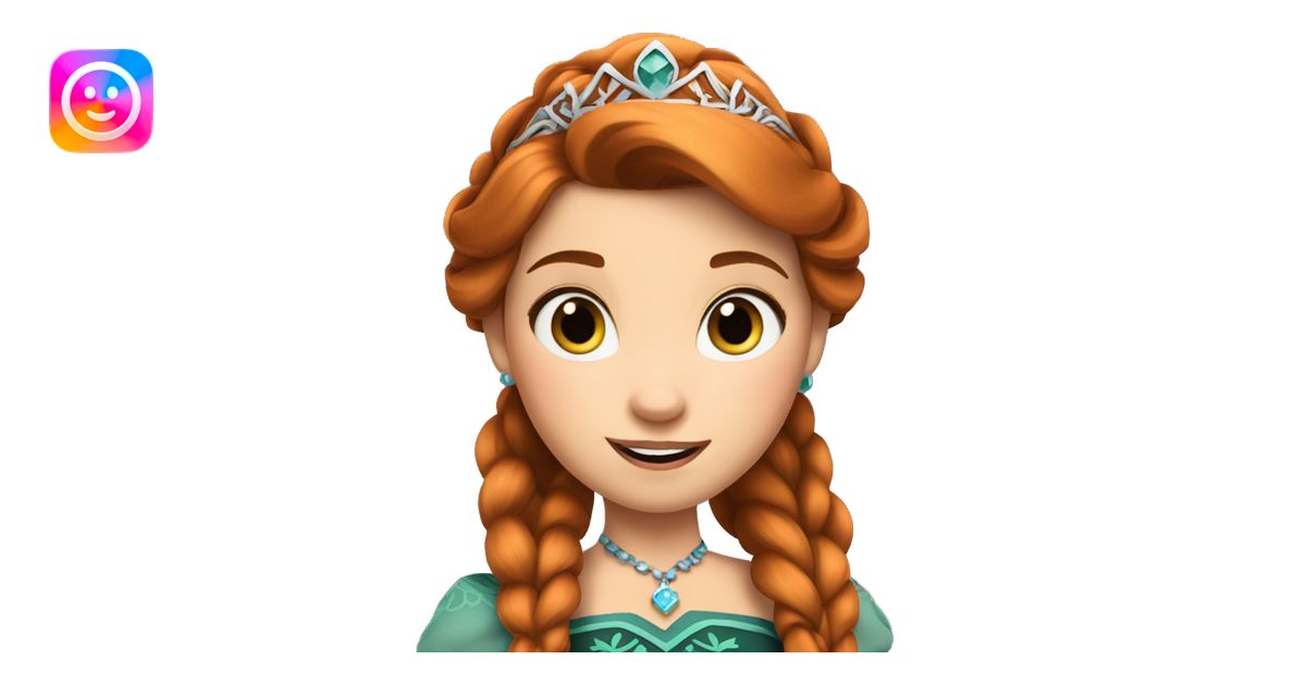 Princess Anna emoji | AI Emoji Generator