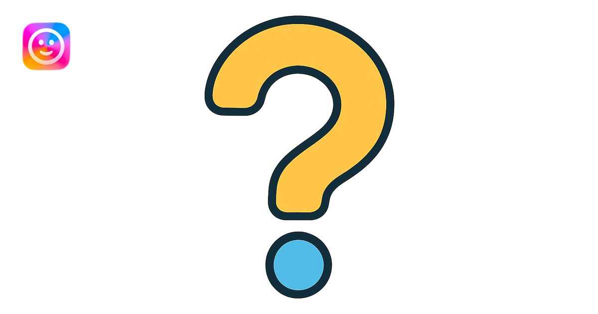 question mark icon with rounded style icon | AI Emoji Generator