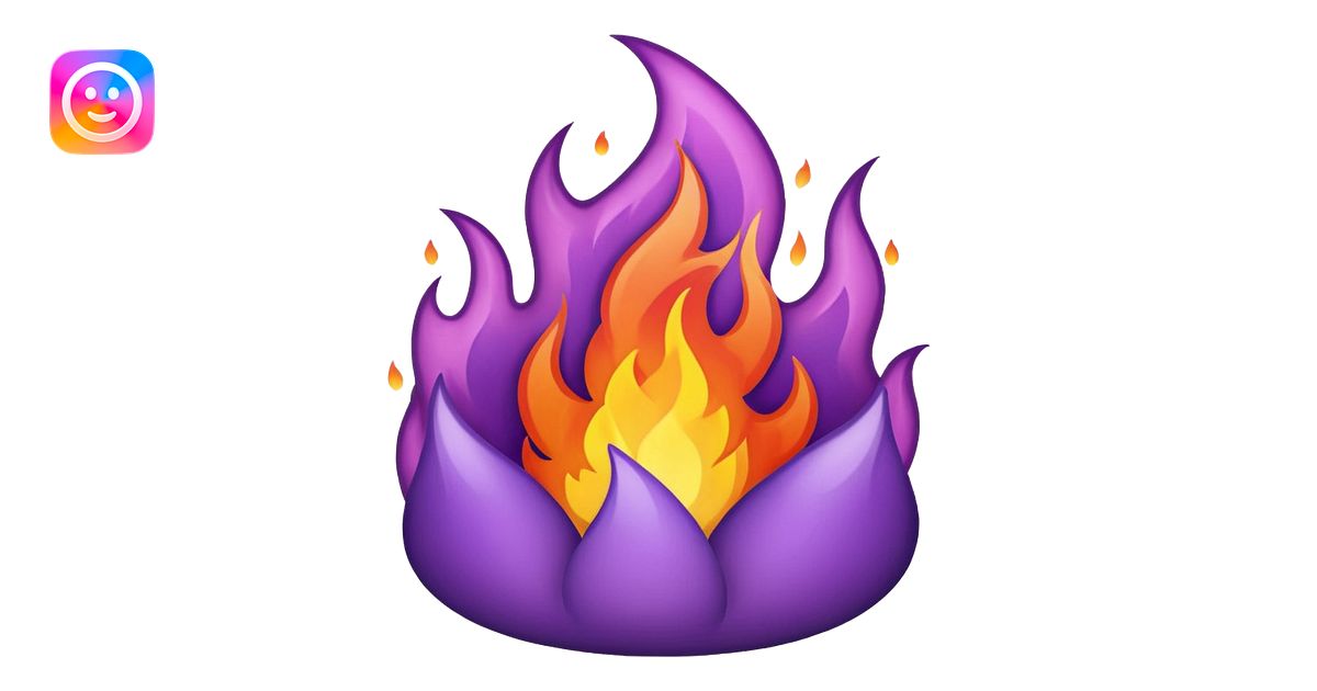 plain purple fire emoji | AI Emoji Generator