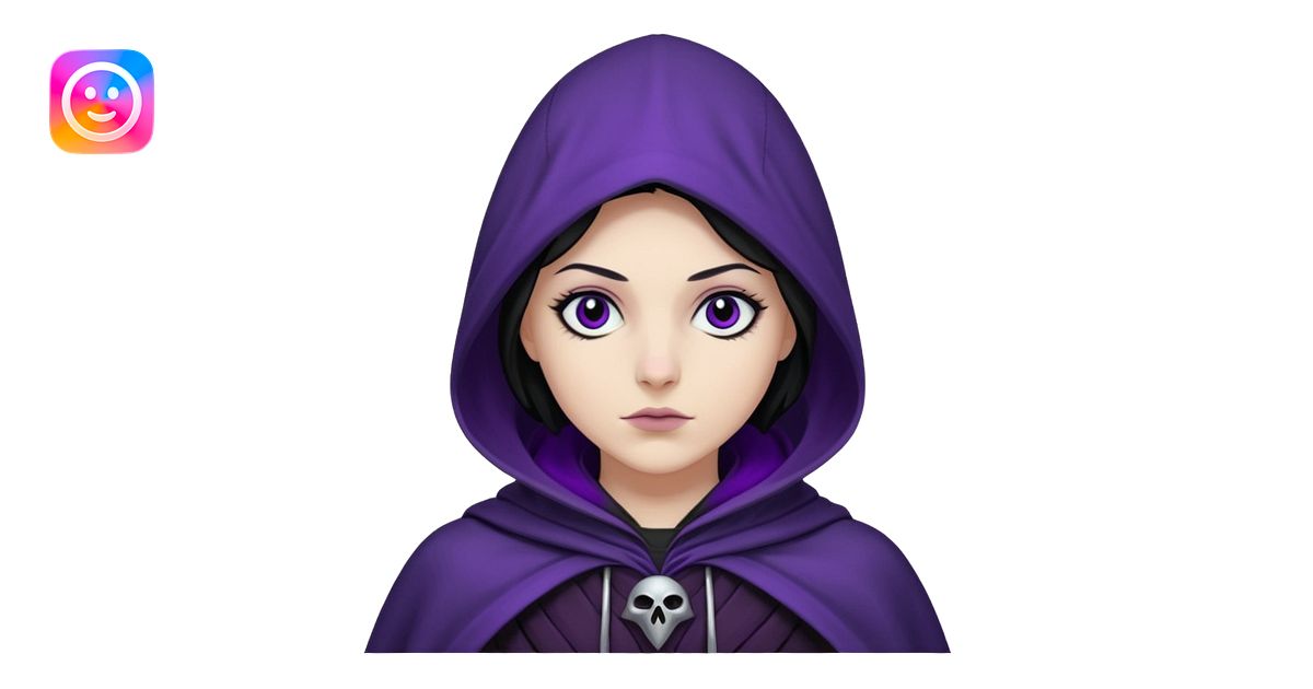 dc raven with hood emoji | AI Emoji Generator