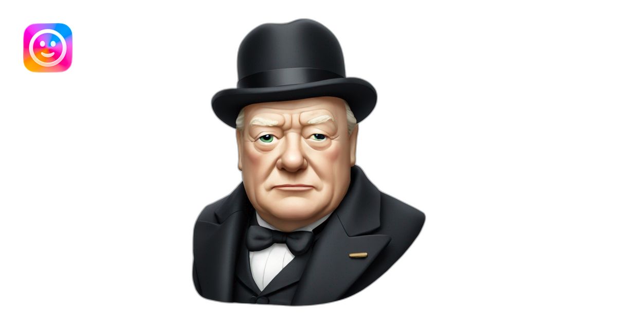 Winston Churchill emoji | AI Emoji Generator