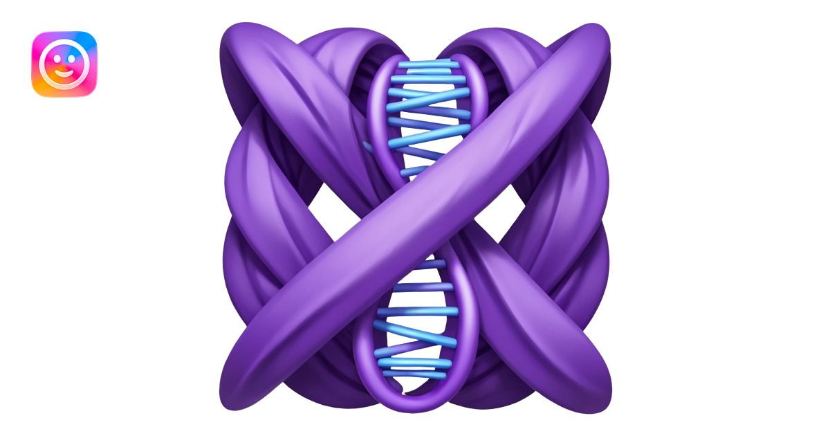 I want a DNA helix with a draped, rippled purple sheet as a background ...