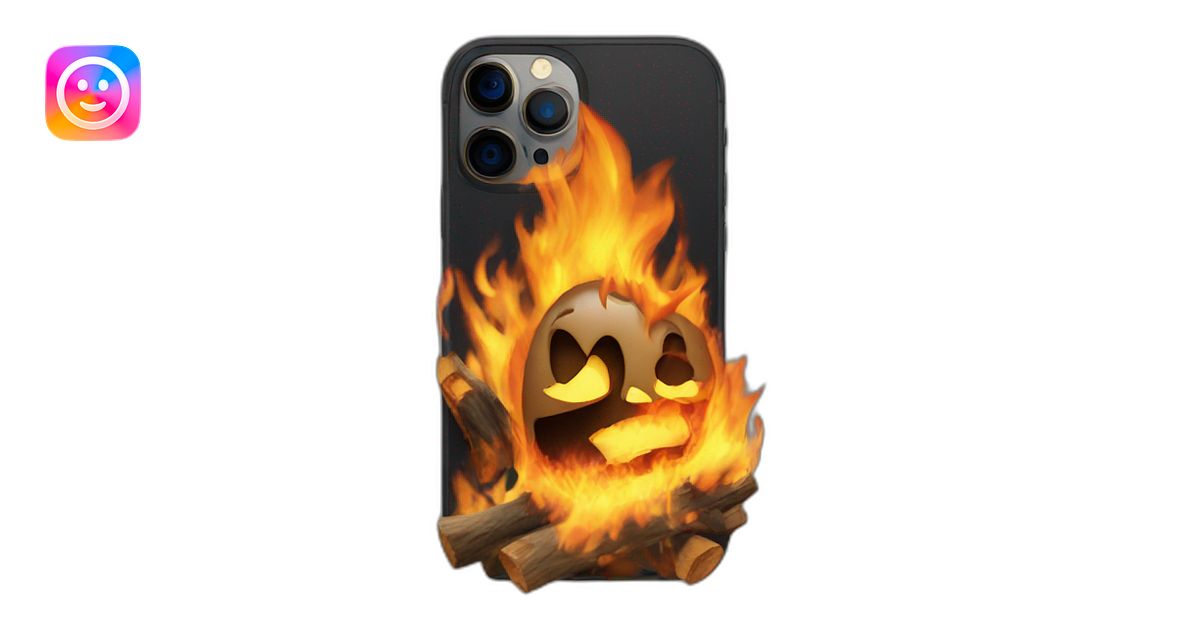 burning iphone 15 pro max emoji | AI Emoji Generator