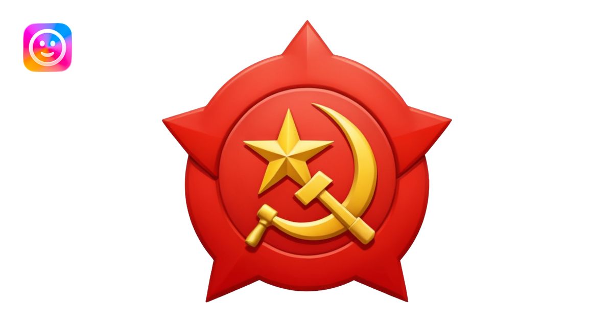 pure logo of communist party without star emoji | AI Emoji Generator