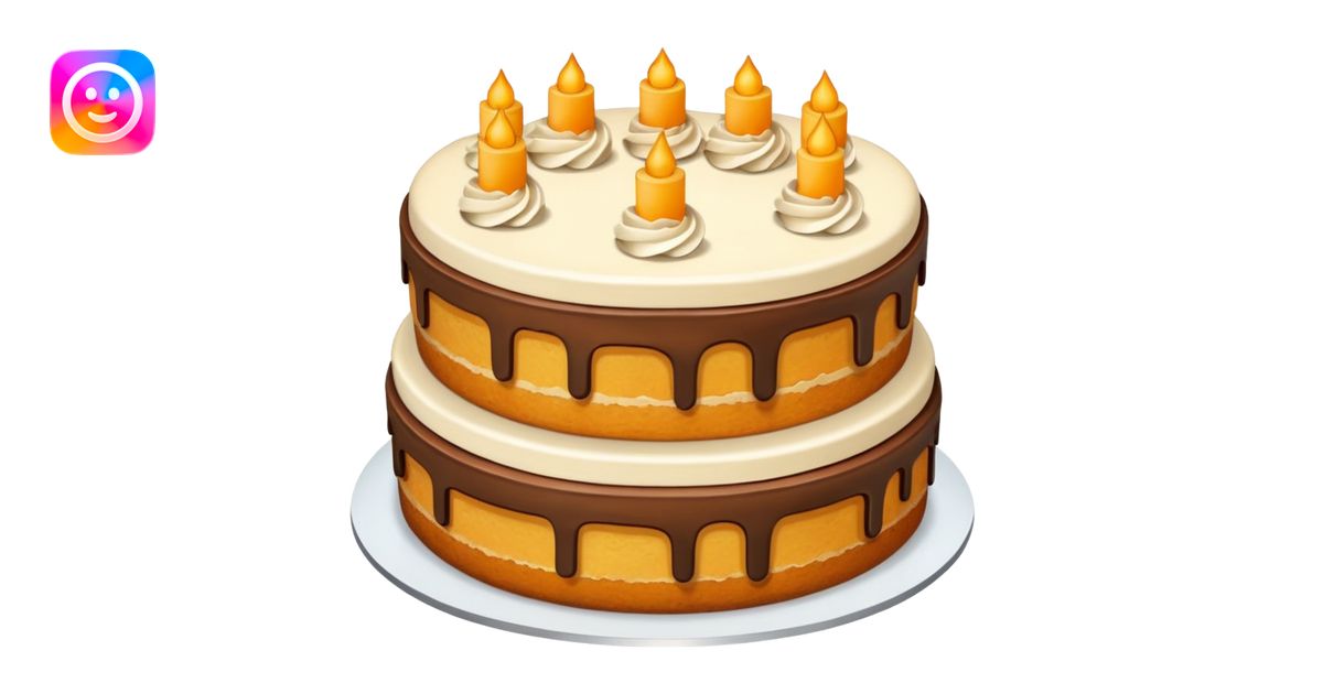 cake with separeated layer pieces emoji | AI Emoji Generator