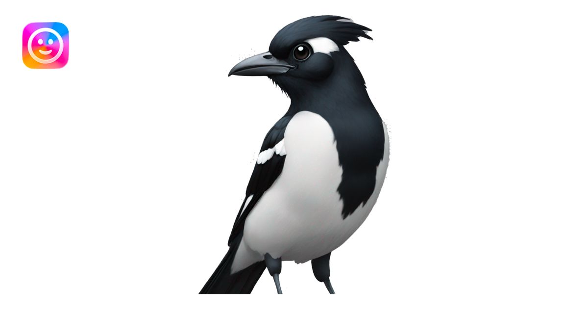 Magpie emoji | AI Emoji Generator