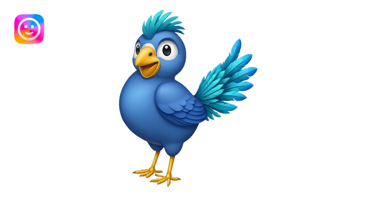 Crée un emoji de l'oiseau de la paille en queue emoji | AI Emoji Generator