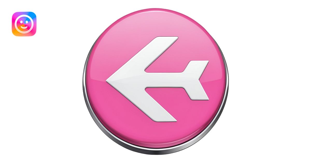 fleche directionelle blache sur fond de couleur rose sur un bouton ...