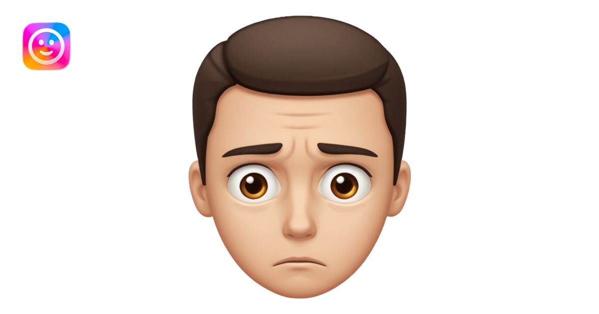 Create one core emoji that clearly represents the emotion “anxious ...
