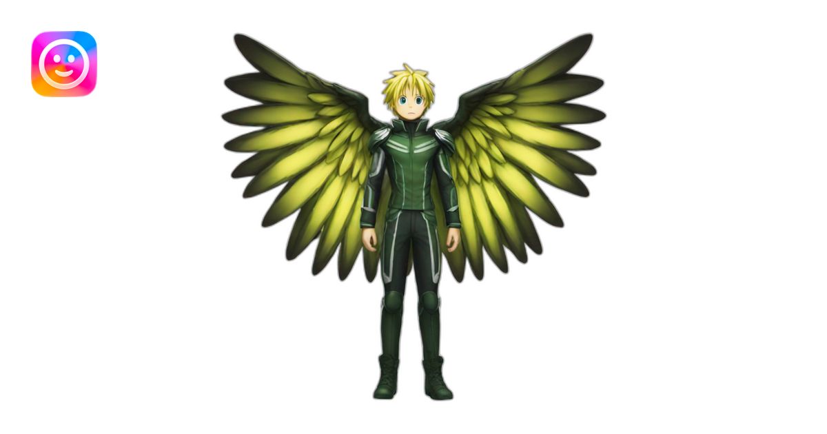 Wing from HunterxHunter emoji | AI Emoji Generator