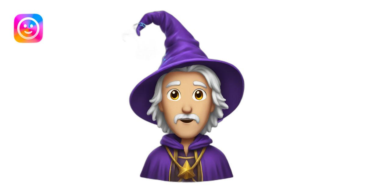Epic wizard emoji | AI Emoji Generator
